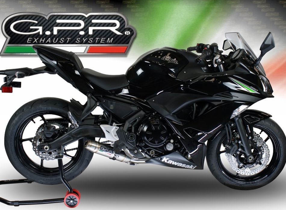 GPR exhaust compatible with Kawasaki Ninja 650 2021-2022, Deeptone Inox ...